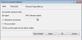 How to enter an Accountant or Auditor Information