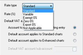 Change the VAT Rate in Accounts Production