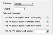 Change the VAT Rate in Accounts Production