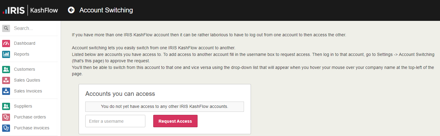 Set up account switching