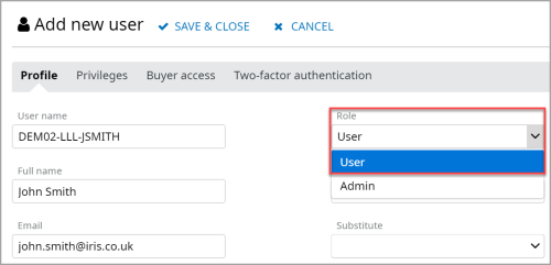 Add a New End-User