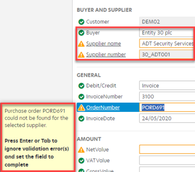 Supplier has Emailed Invoice to Incorrect Location