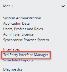 3rd party interface manager