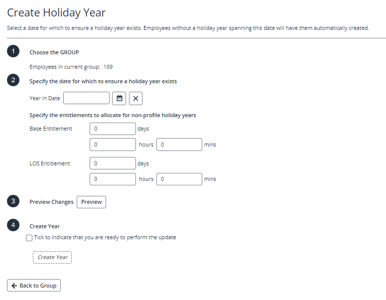 Bulk create holiday years