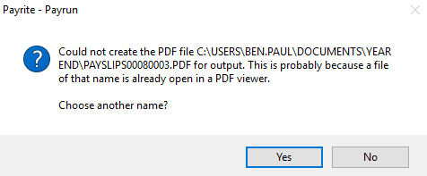 Print PDF, email or XML payslips