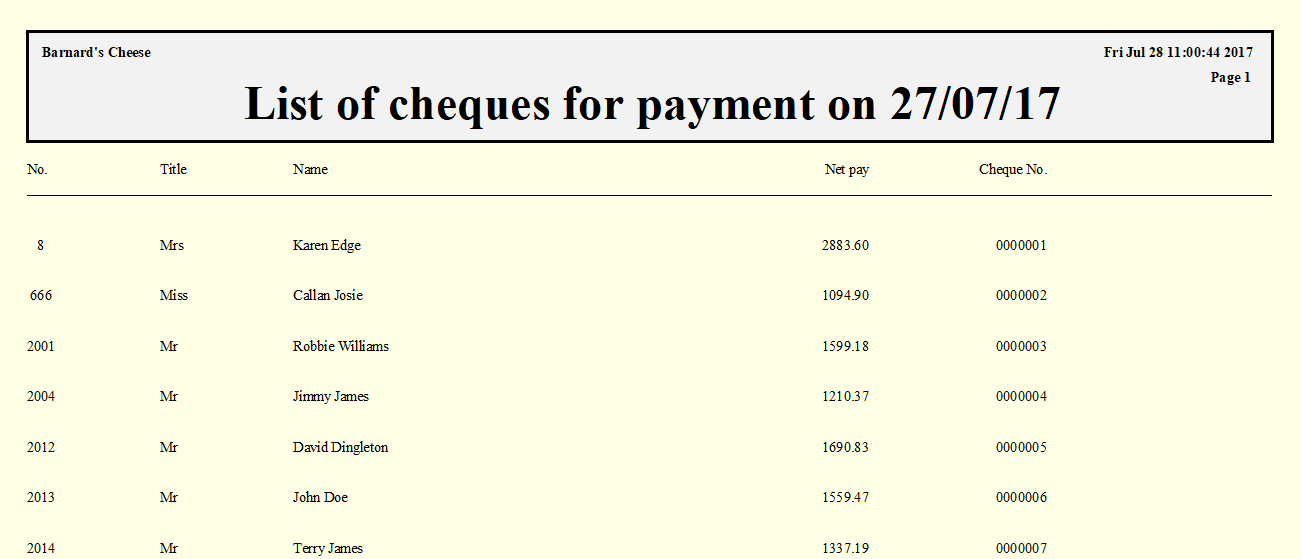 Print substitute cheques