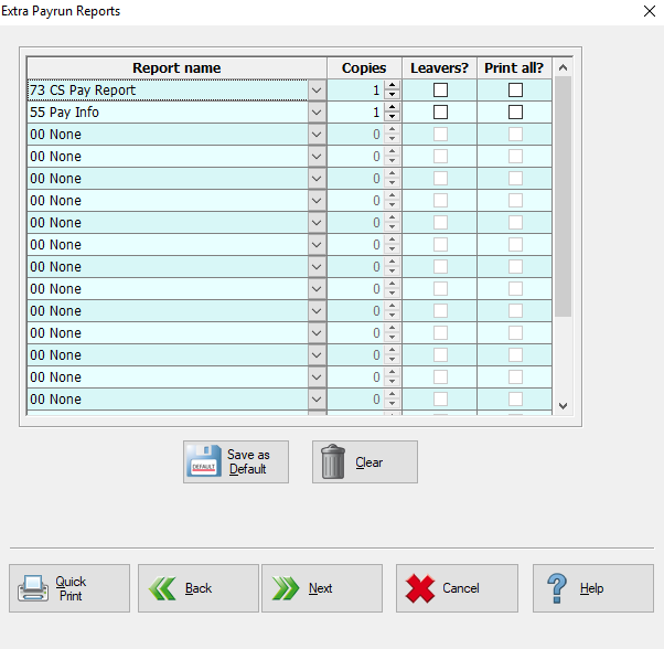 Produce management reports